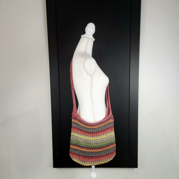 The Sak | Bags | Vintage The Sak Rainbow Hobo Bag Crossbody Crochet ...